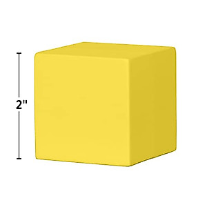 Teacher Created Resources Foam Blank Dice, 2", Pack of 4 , Yellow