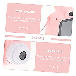 ibasenice 1 Set Children's Digital Camera Digital Cameras for Kids Toys Toddler Gift Toddler Camera Portable Toy Kids Instant Print Camera Kid Birthday Toys Children Mini Camera X2