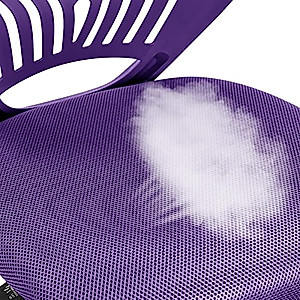 Topeakmart Home Office Chair Mid Back Desk Chair Armless Mesh Computer Chair No Arms Task Rolling Swivel Chair Back Support Adjustable Modern Chair with Lumbar Support for Small Spaces, Purple