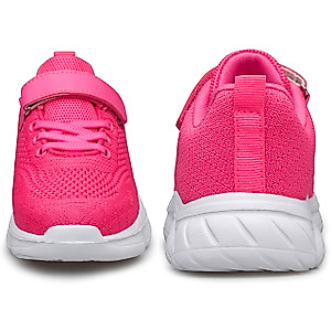 MURDESOT Kids Shoes Toddler Boys Girls Athletic Running Sports Strap Sneakers for Toddler/Little Kid/Big Kid Size 2 Pink