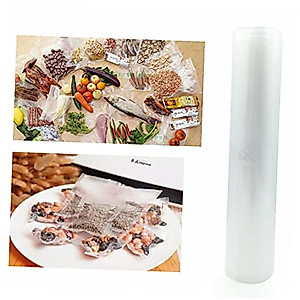 RORPOIR 1 roll Disposable Preservation Pouch Use Vaccuum Fruits Practical Saver Bag Storage Kitchen Commercial Precut Grade Market Bags Sealer Vegetable Food for Seal Home Super
