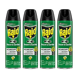 Raid House and Garden Aerosol, 11 OZ Pack of 4