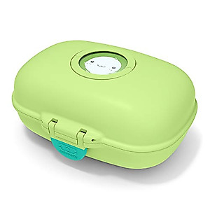 monbento - Snack Box MB Gram Apple - Snack Box for Boys & Girls - Ideal for Lunches or Snacks - BPA Free - Food Grade Safe - Green