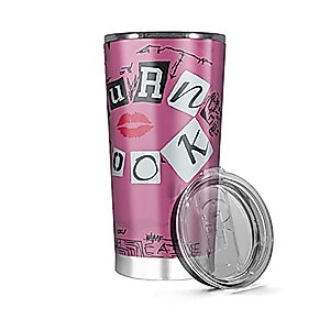 Insulated Tumbler Stainless Steel 20oz 30 Oz Mean Hot Girls Cold - Iced Burn Tea Book Coffee Wine Cup Mug Suit For Home Office Travel
