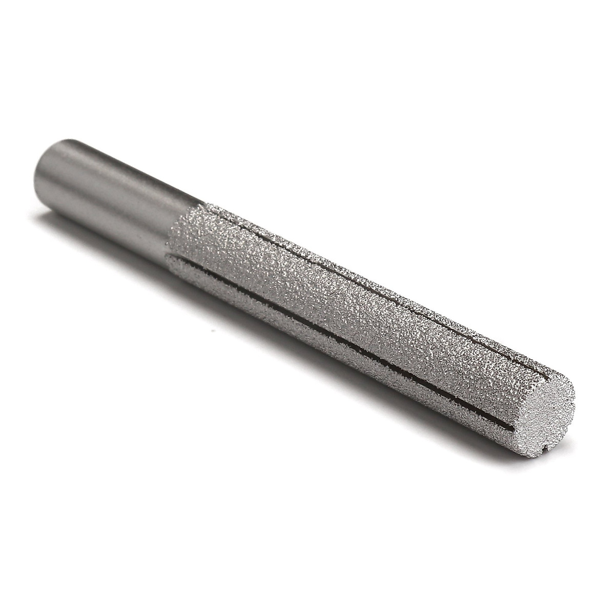 JINGLING 13.3mm Head Dia. Brazed Cylindrical Diamond Profile Wheel Cylinder Router Bit Lengthen 115mm Shank 1/2" Electric Router for Stone Granite