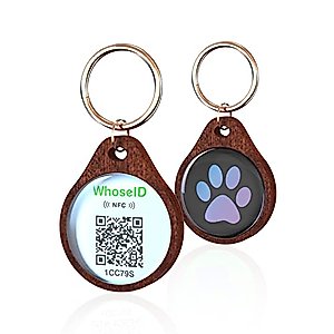 WhoseID Dog Tag Personalized for Pets Name ID Accessories Custom Silent QR Code Tags Ring Supplies