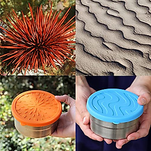 Ecolunchbox Seal Cup Trio 3-Piece Nesting Stainless Steel Leak-Proof Food Storage Containers