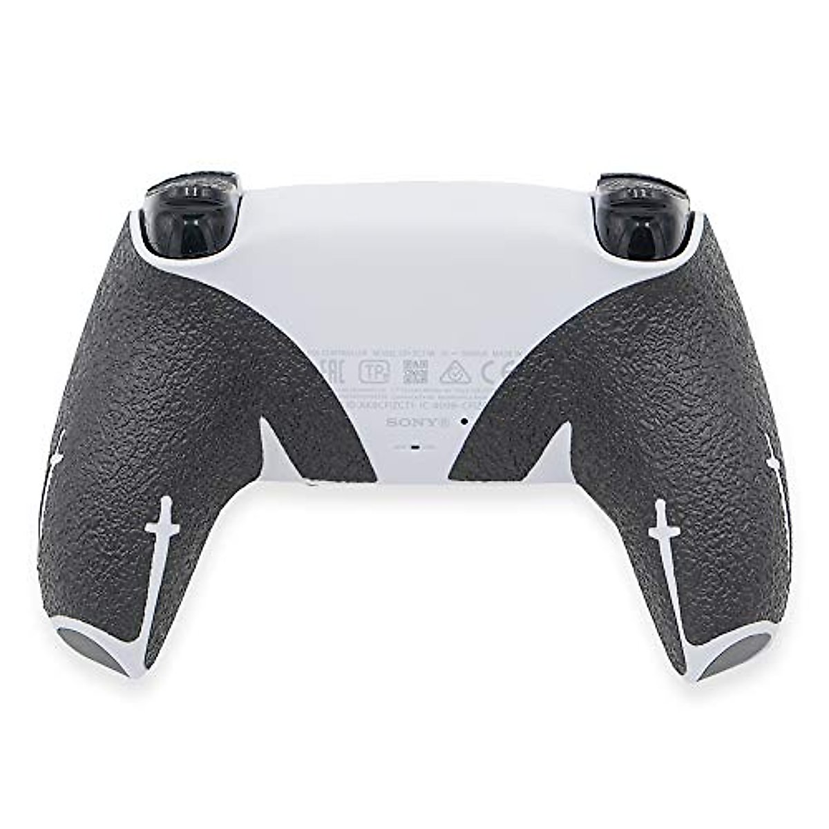Dragon Grips Controller Grips for PS5 Controllers Textured Skin kit for Playstation 5 Dualsense. Haptic Compatible Gaming Controller Grip Skins for Buttons, triggers, D-pad Black 22 pcs (Single Unit)