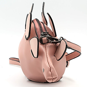 Ondeam Dinosaur Shoulder Purses,PU Stegosaurus CrossBody Bag for Girl Women(Pink1)