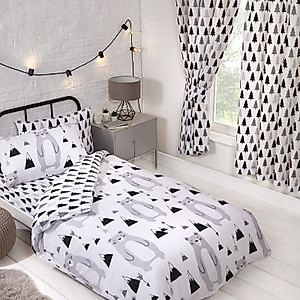 Price Right Home Scandi Bear Junior Toddler Duvet Cover and Pillowcase Set