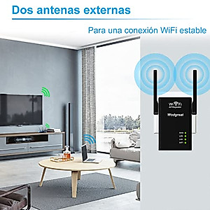 WiFi Extender, Wodgreat 300Mbps WiFi Repeater Wireless Internet Booster with Ethernet Port, 2.4GHz Wireless Signal Amplifier for Home, Repeater/AP/Router Modes Supported, Wide Compatibility Easy Setup
