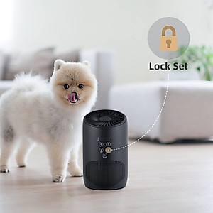 LTLKY Air Purifier for Bedroom,Small Air Cleaner for Desktop,USB Cord Power Version (BS01-Black)