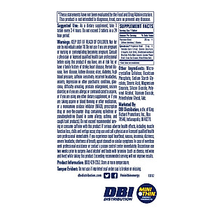 Mini Thin | Two-Way Action Caffeine Pills - High Speed Energy and Enhanced Stamina* - 205 mg Caffeine; 25mg Ephedrizine (100 Count Bottle)