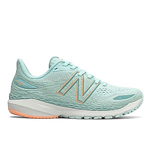 New Balance Women's Fresh Foam X 860 V12 Running Shoe, Blue/Light Mango, 9.5 M