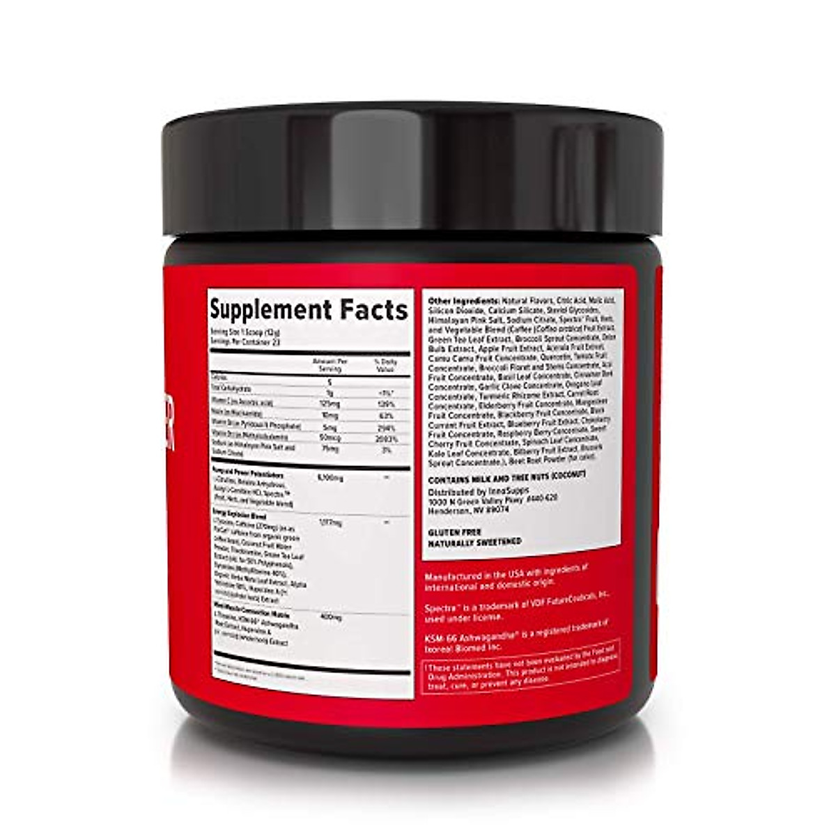 Inno Supps Storm Maker Pre Workout - Long Lasting Energy, Organic Caffeine & Yerba Mate, L-Citruline, Ashwagandha, Spectra, No Artificial Sweeteners, Vegan, Keto Friendly (Pink Lemon Rush)