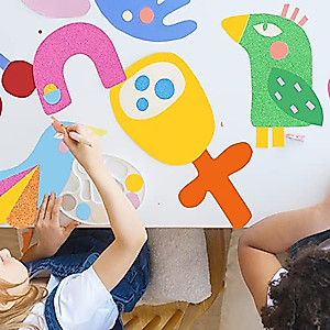 VETUZA 20 Sheets Glitter&Colored Cardstock Paper - 92lb./250GSM Cover, A4 Mixed Colored Craft Cardstock for School DIY Project, Birthday Card Making, Thanksgiving Gift Box Wrapping