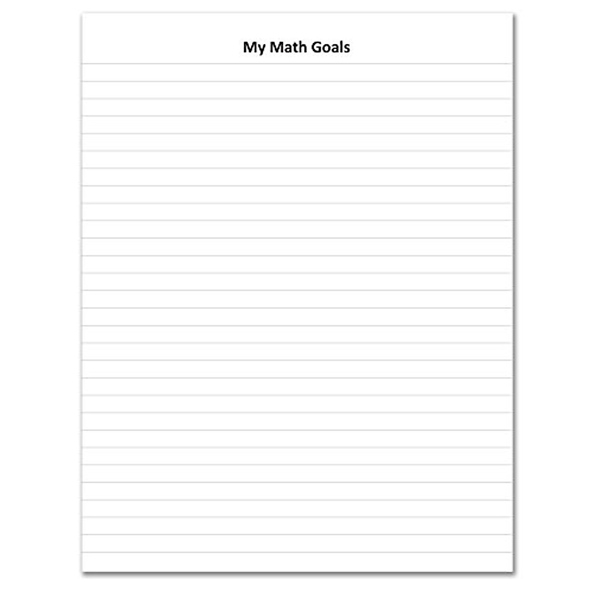 BookFactory Elementary School Math Journal/Classroom Math Book - 10 Pack (8.5" x 11" -32 Pages) Saddle Stitched (JOU-032-7CSS-MJ-[10-Pack]-PJX)