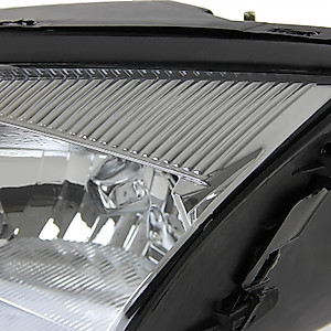 SPEC-D TUNING Headlights Chrome Compatible with 2005-2007 Ford Focus L+R Pair Head Light Lamp Assembly