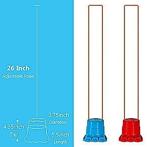 IROO Balancing Stilts for Kids, 4 Pairs Plastic Walking Stilts Children Monster Feet Toys with Adjustable Rope Gifts for Balance and Coordination,Strength, Active Play(8 Stilts Total)