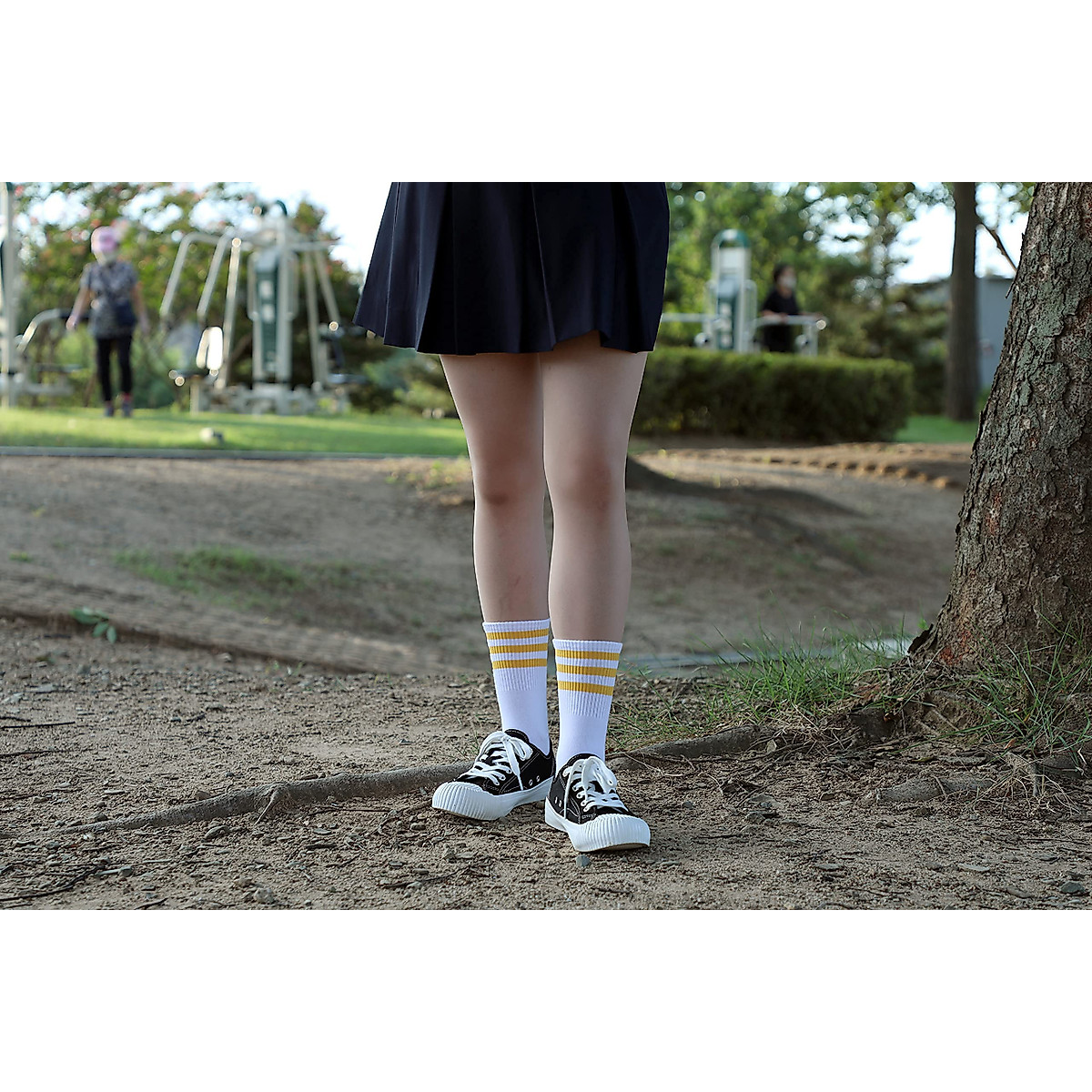 MK SOCKS 5 PCS Sets Premium Cotton Athletic Sports Running Retro Cute Matching School Crew Socks For Men/Women