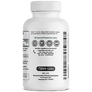 Bronson Selenium 200 mcg for Immune System, Thyroid, Prostate and Heart Health – Yeast Free Chelated Amino Acid Complex - Essential Trace Mineral with Superior Absorption, 100 Vegetarian Capsules