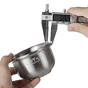 Grandslam Shaving Soap Bowl, 304 Heavy Duty Stainless Steel Shaving Lather Bowl for Men, Double Layer Heat Preservation, Create Rich Shaving Cream and Keep Your Lather Warm