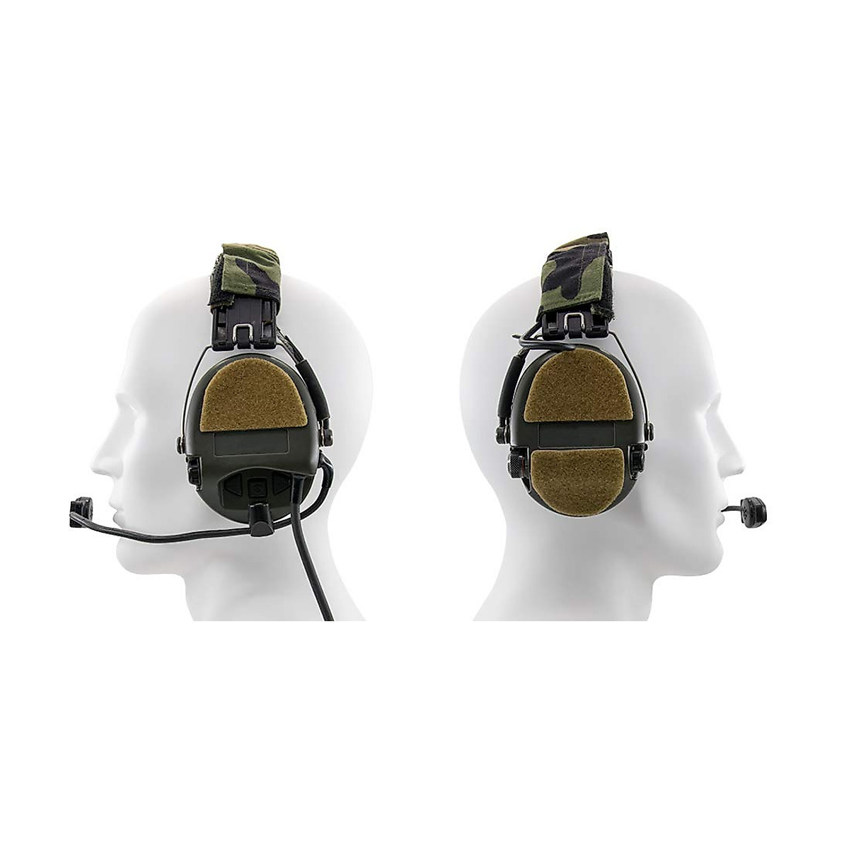 Armorwerx Hook & Loop Deck Set Compatible with MSA Sordin/TEA Hi-Threat/TCI Liberator Headset (Tan)