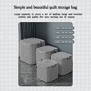 MUMICO Portable Clothes Storage Bag - Large Capacity Wardrobe Sorting Storage Box with Double Zipper Closure & Reinforced Handle, Versatile Foldable Lightweight Winter Cup Storage Box