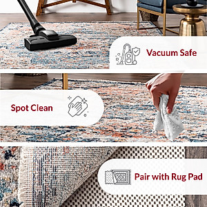 nuLOOM Sawyer Vintage Transitional Area Rug - 2x12 Runner Rug Vintage Multi/Ivory Rugs for Living Room Bedroom Dining Room Entryway Hallway Kitchen