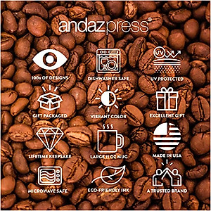 Andaz Press Modern Christian Bible Verses 11oz. Coffee Mug Gift, Love Always Protects, Always Trusts, Always Hopes, Always perseveres. Love Never Fails. 1 Corinthians 13:4-8, 1-Pack