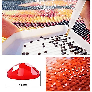 BLuen Diamond Painting Kits for Adults Red Dragon Full Drill Diamond Dots Paintings with Diamonds Gem Art Decor - 16X16 Inch