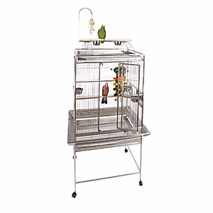 A&E Cage 8003223 Black Play Top Bird Cage with 5/8" Bar Spacing, 32" x 23"