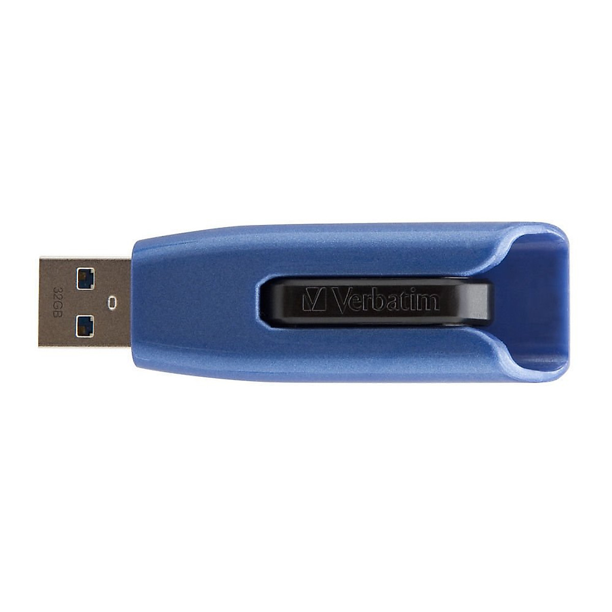 Verbatim 128GB USB 3.0 Store 'n' Go V3 Max Flash Drive - Cap-Less & PC / Mac Compatible - Blue