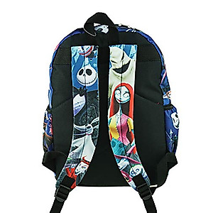 Nightmare Before Christmas Deluxe Oversize Print Large 16" Backpack with Laptop Compartment - A19607