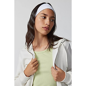 Bmobuo Women's Soft Fabric Cloth Headbands - 6Pcs Yoga Sport Hair Accessories, Black White 90s Style