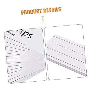 MAGICLULU 50pcs Small Dry Erase Board White Boards Homeschool Supplies White Boards for Magnetic Whiteboard Erasable White Boards Supplies Sentence Learning Strips Note A6