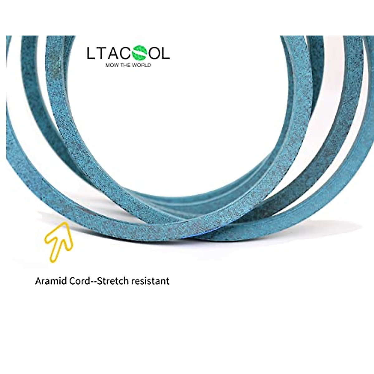 Lawn Mower Tractors Deck Kevlar V Belt 1/2" x 137" for MTD/Cub Cadt 754-05012, 754-05012A, 954-05012, 954-05012A; Gravely: 07200524