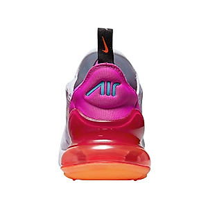 NIKE Women's Air Max 270 Shoes, White/Bright Crimson, 8.5