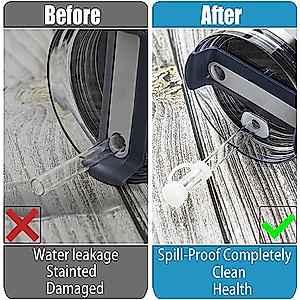 10 Pieces Spill Stopper for Stanley 40 oz/ 30 oz Tumbler with Handle, Silicone Leak Stopper Compatible with Stanley Quencher H2.0 FlowState Tumbler 40 oz for Leak Proof