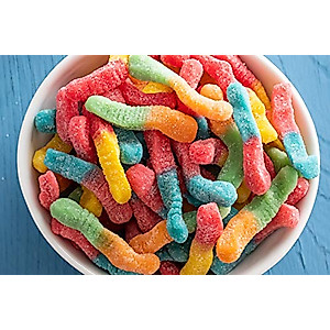 Trolli Sour Brite Crawlers, Sour Gummy Worms, 9 Ounce Resealable Bag