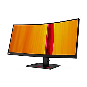 Lenovo ThinkVision T34w-20 34" WQHD Curved Screen WLED LCD Monitor - Raven Black - 3440 x 1440 - HDMI - DisplayPort - USB Hub - USB Type-C