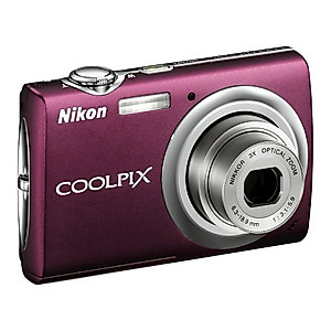 Nikon Coolpix S220 10MP Digital Camera with 3x Optical Zoom and 2.5 inch LCD (Plum)