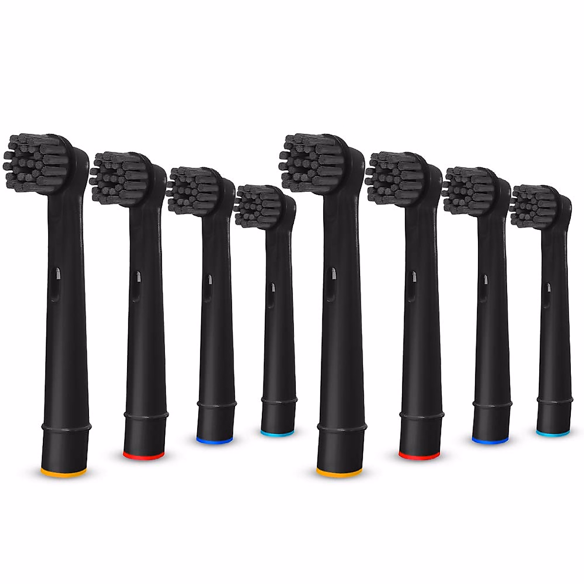 VINFANY 8PCS Black Toothbrush Head for Oral b,Replacement Toothbrush Heads Compatible for Braun Electric Rechargeable Toothbrush, for Vitality 3D All 8 Pack