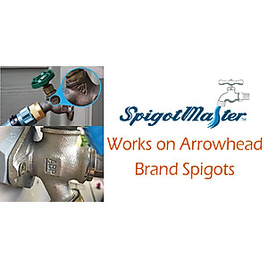 Spigotmaster ~ SM01 Vacuum Breaker Adapter~ Turns an Arrowhead Anti-Siphon Hose Bib Into a Straight Through Connection. Replaces 1019-a-486BFP & Fits: 482BFP(1, SM01)