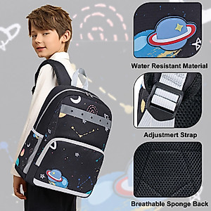 LOIDOU Kids Backpack Boys Elementary Kindergarten Preschool School Bag Bookbag 16 InchSpace Backpacks for Kids 4+