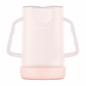 Momcozy Squeeze Pouch Holder for Food Pouches and Drink Boxes, Baby Pouch Holder Allows Baby to Self-Feed and Avoid Messes, Baby Food Pouch Holder Handle is Easy to Grip, Comfortable, Pink