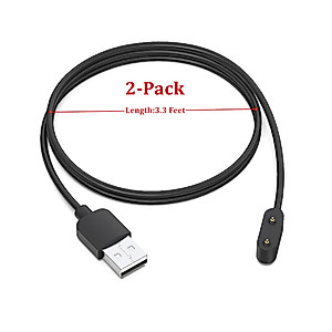 2-Pack Charger Cable for Huawei Band 8 7 6 Pro Fitness Tracker, USB Magnetic Charging Cords Accessories for Huawei Smartwatch Fit, Fit 2, Fit Mini, 3.3ft