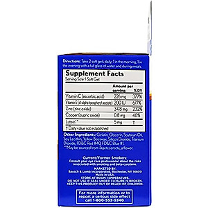 Bausch & Lomb Preservision with Lutein Eye Vitamin & Mineral Supplement 50 Soft Gels. Exp 3/2014