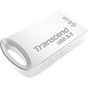Transcend 64GB JetFlash 710 USB 3.1/3.0 Flash Drive (TS64GJF710S), Silver