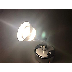 Pactrade Marine Boat Auto RV Aluminum Adjustable LED Reading Light Rocker Switch